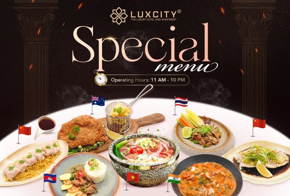DISCOVER THE EXCITING NEW SPECIAL MENU AT LUXCITY RESTAURANT | LuxCity ...