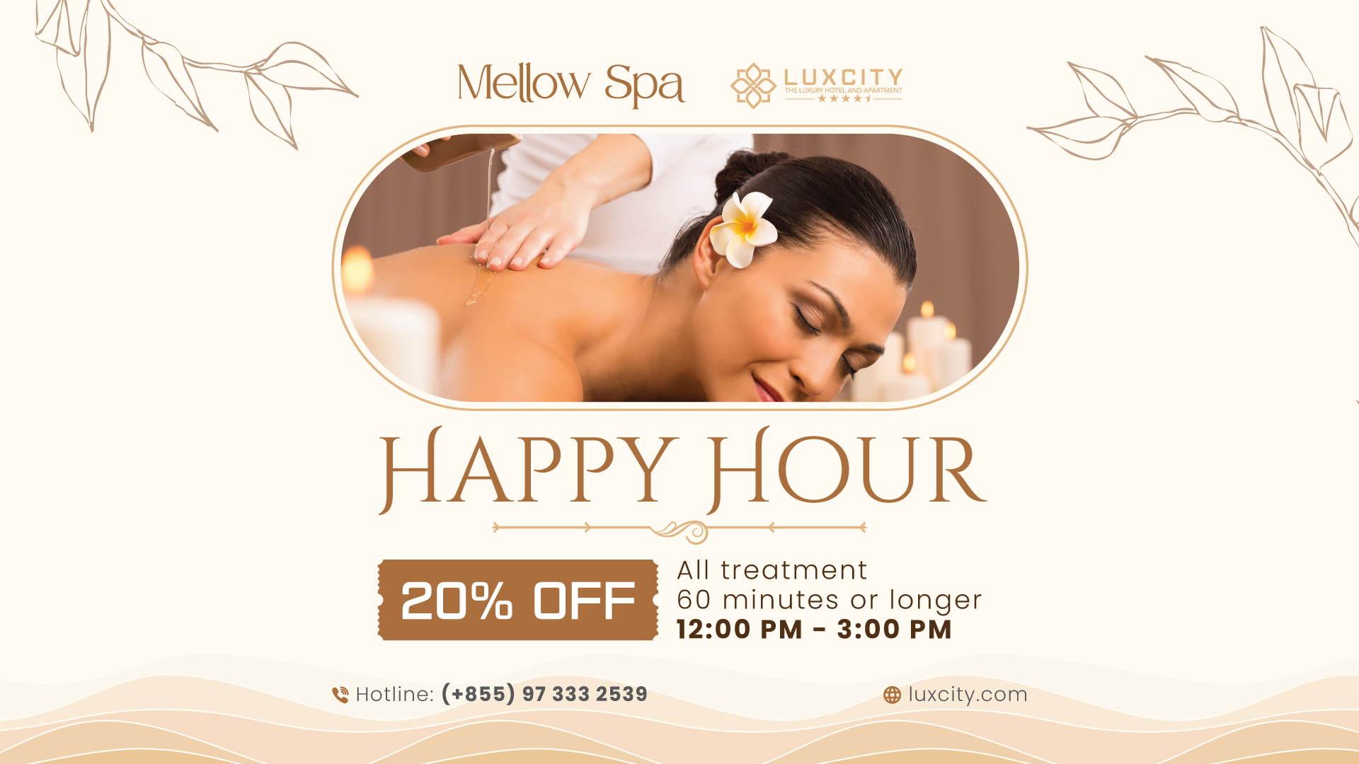 SAVE 20%: Midday Bliss at Mellow Spa | LuxCity Hotel & Apartment